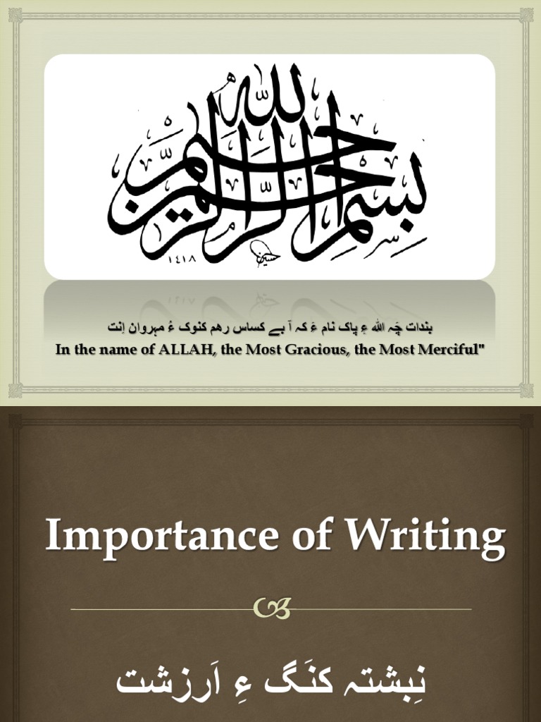 Importance of Writing | PDF