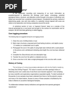 Core Logging Procedure | PDF | Clastic Rock | Sedimentary Rock