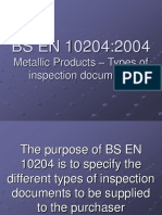 En 10204 2004 - Type 3.2 Inspection Certification by LR | PDF | Specification (Technical ...