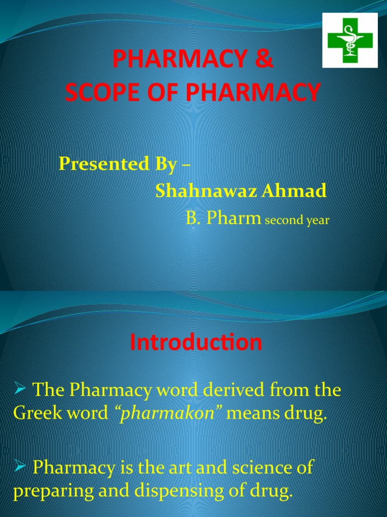 Pharmacy and Scope of Pharmacy | PDF | Pharmacy | Packaging And Labeling