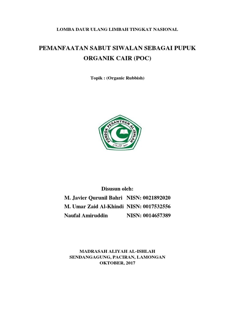 Lomba Daur Ulang Nasional | PDF