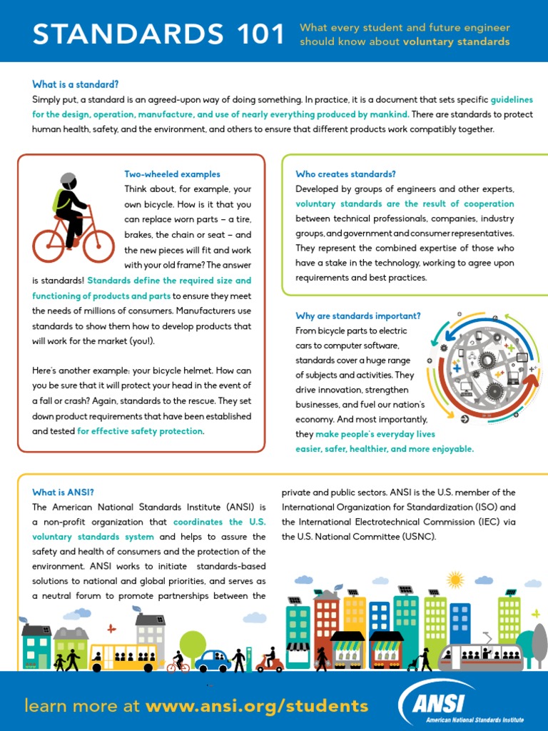 Standards 101 Flyer | PDF | Standardization | International ...