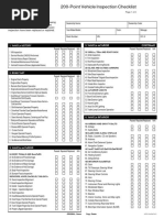 PDI Checklist | PDF | Vehicles | Manual Transmission