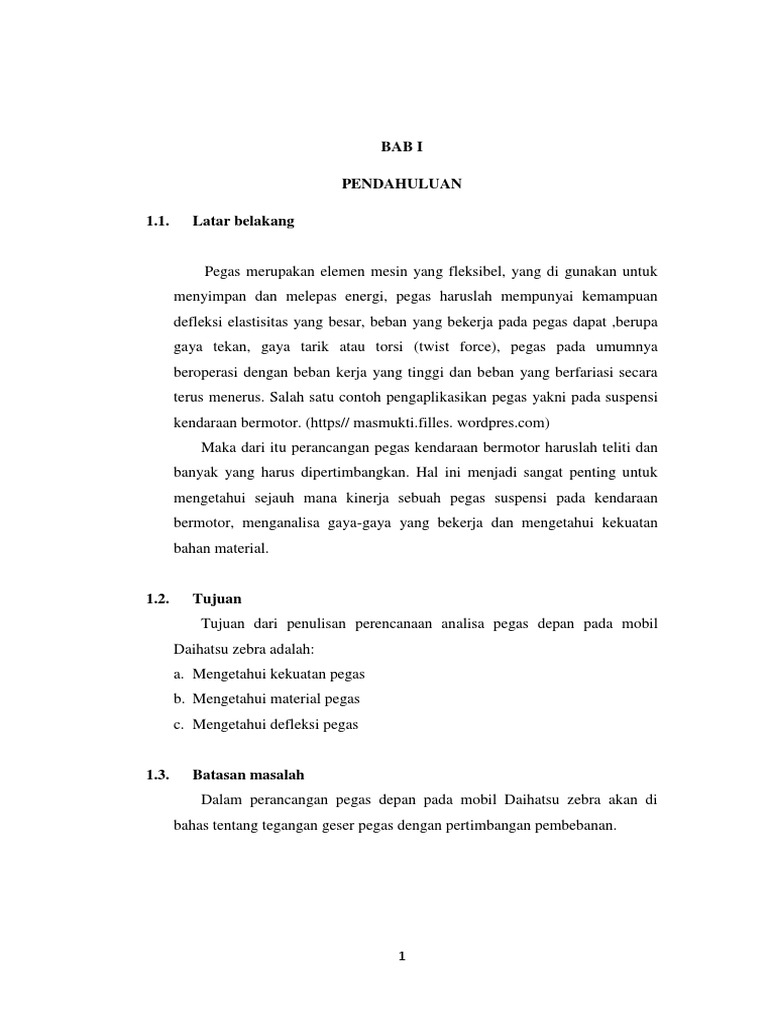 ELEMEN MESIN Pegas | PDF