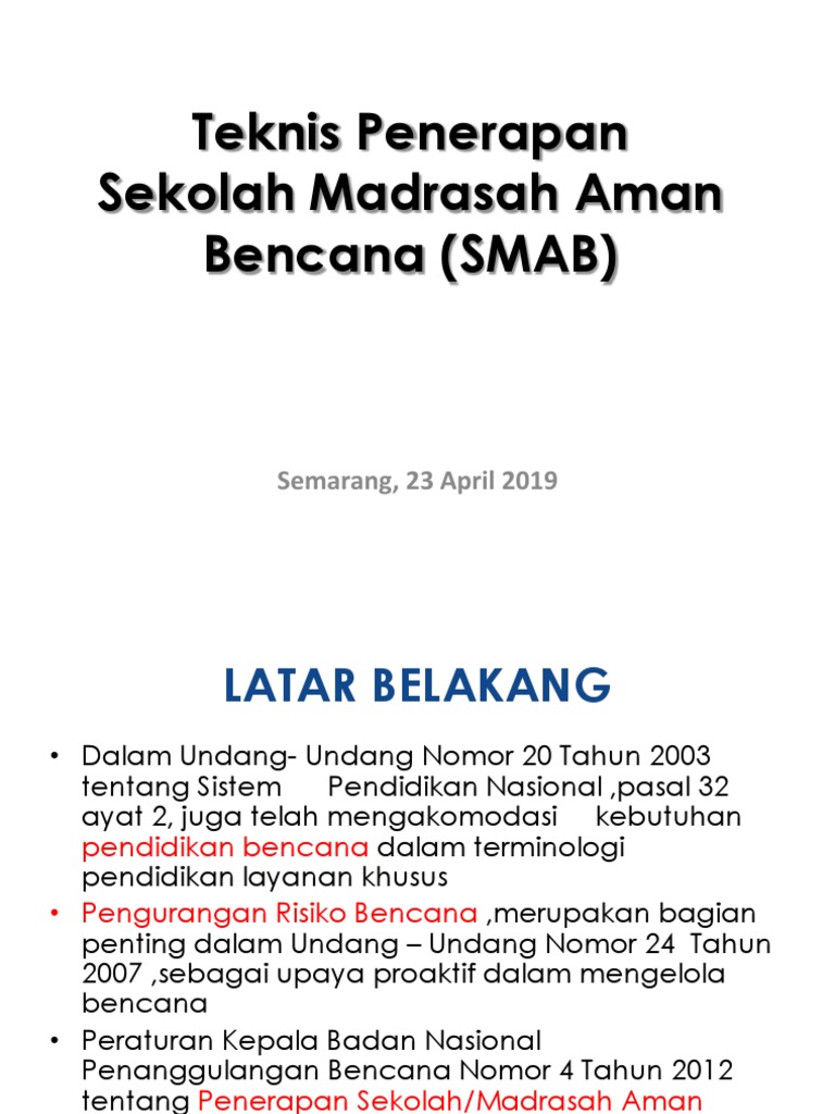 Teknis Penerapan SPAB | PDF