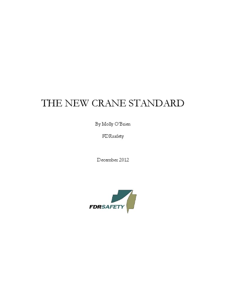 OSHA's New Crane Standard Explained | PDF | Occupational Safety And ...