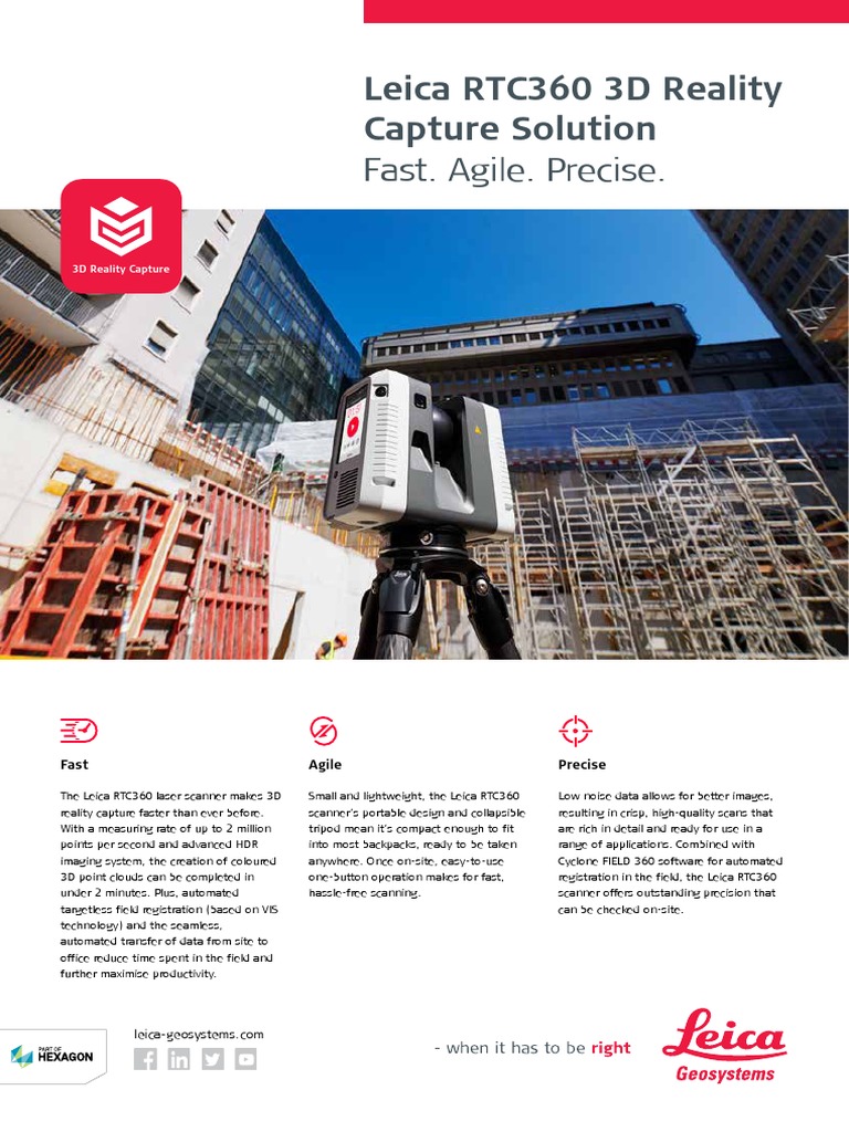 Leica Rtc360 Ds | PDF | Inertial Navigation System | Image Scanner