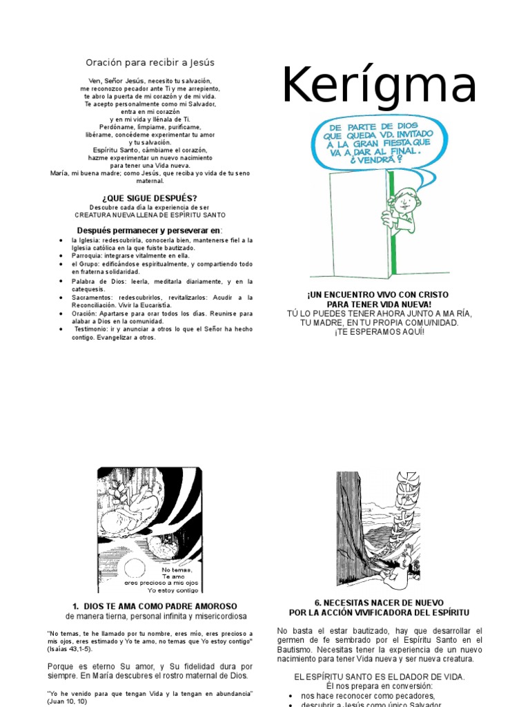 Folleto de Kerigma para Misiones | PDF | Cristo (título) | Pecado