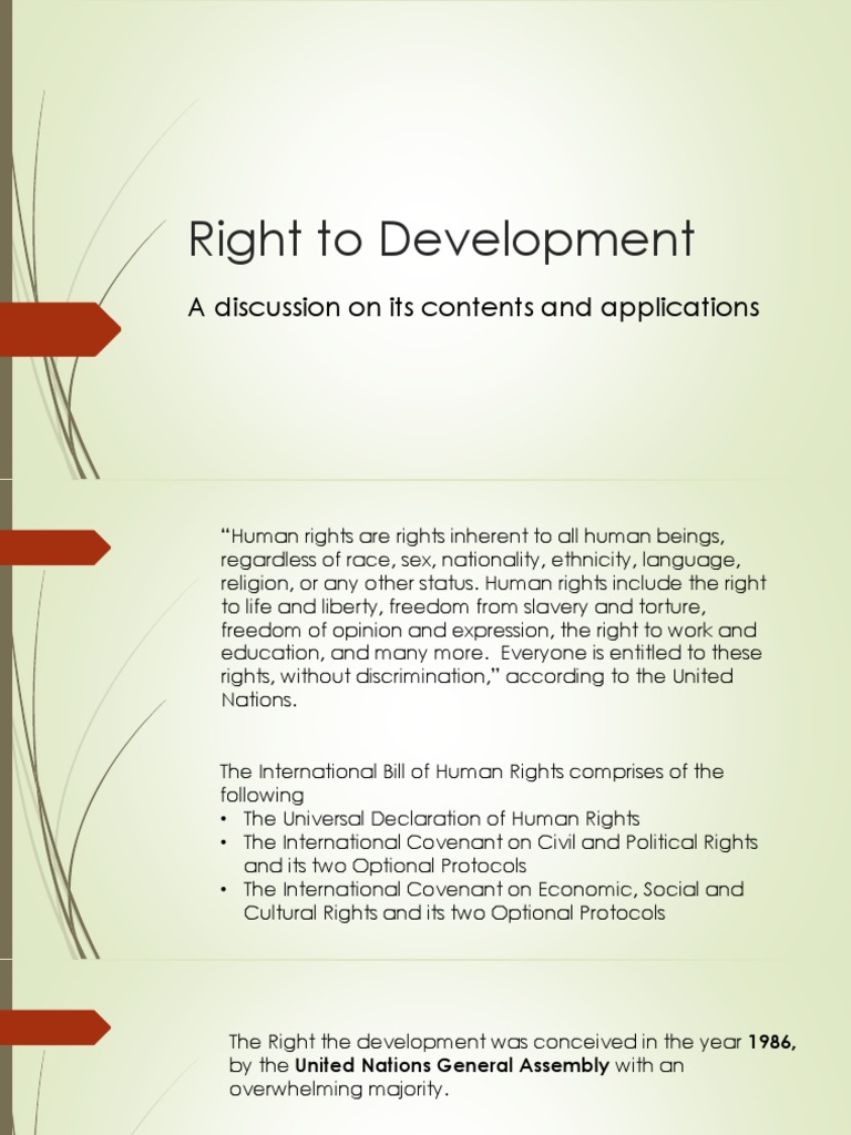 Right To Development (Presentation) | PDF | International Development ...