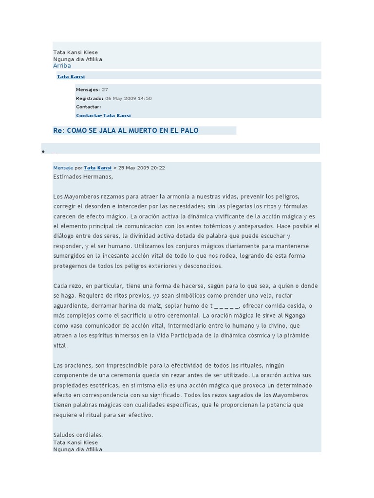 Tata Kansi Kiese | PDF | El esoterismo | Oración