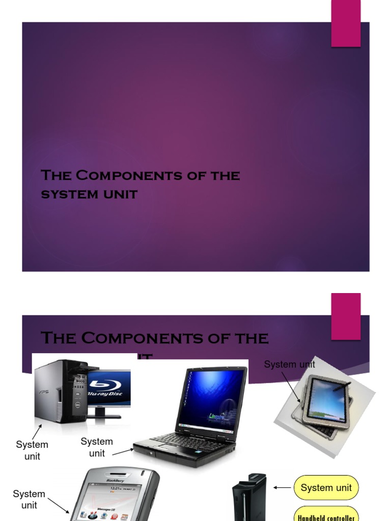 System Unit and Its Function | PDF | Usb | Random Access Memory