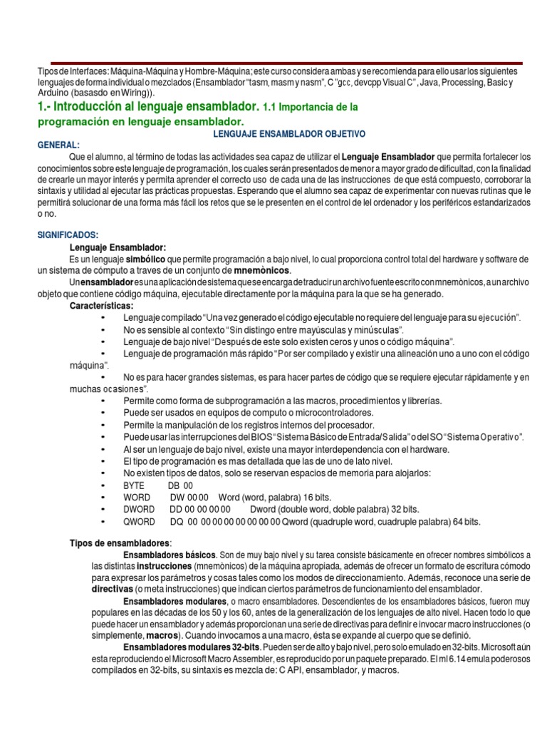 Final Lenguajes de Interfaz | PDF | Equipo de oficina | Ciencias de la ...