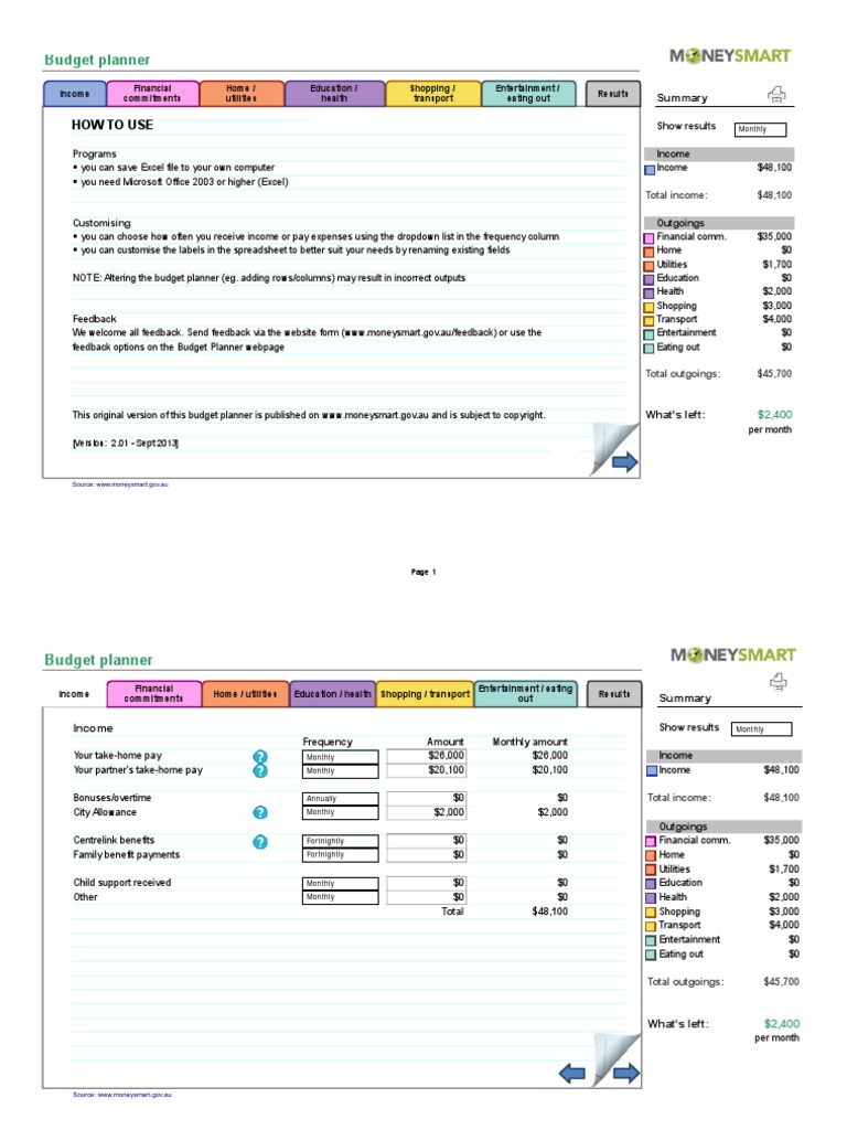 Budget planner: How To Use | Microsoft Excel | Budget