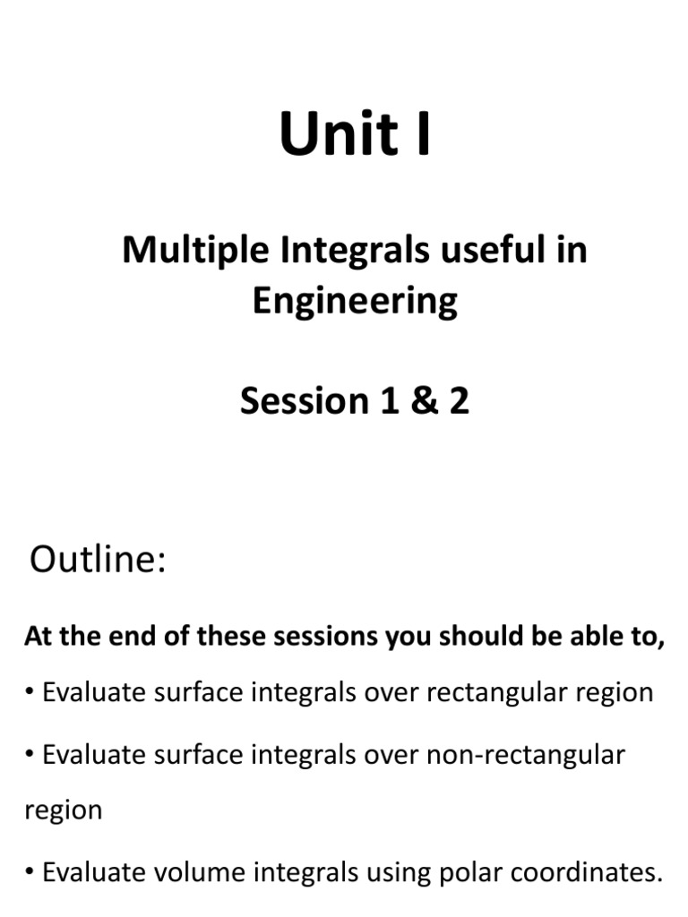 Multiple Integrals | PDF | Integral | Coordinate System