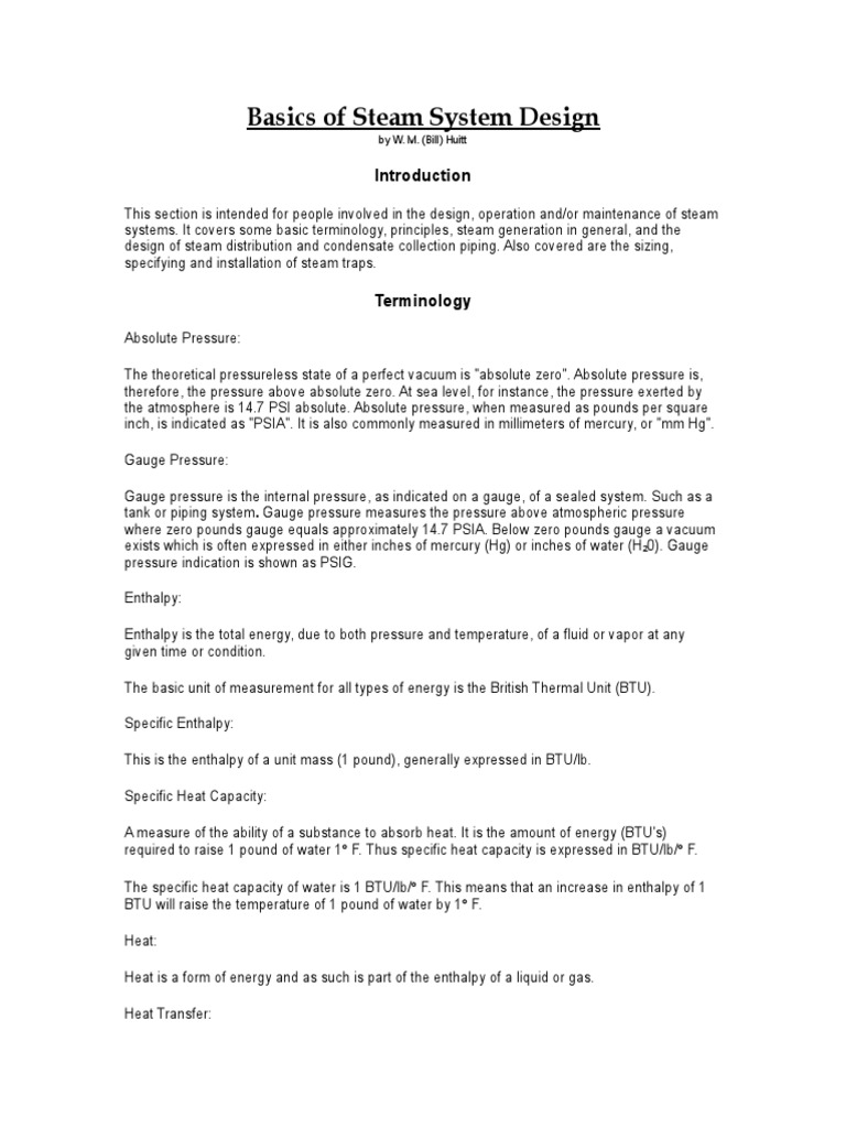 Steam Theory | PDF | Enthalpy | Steam