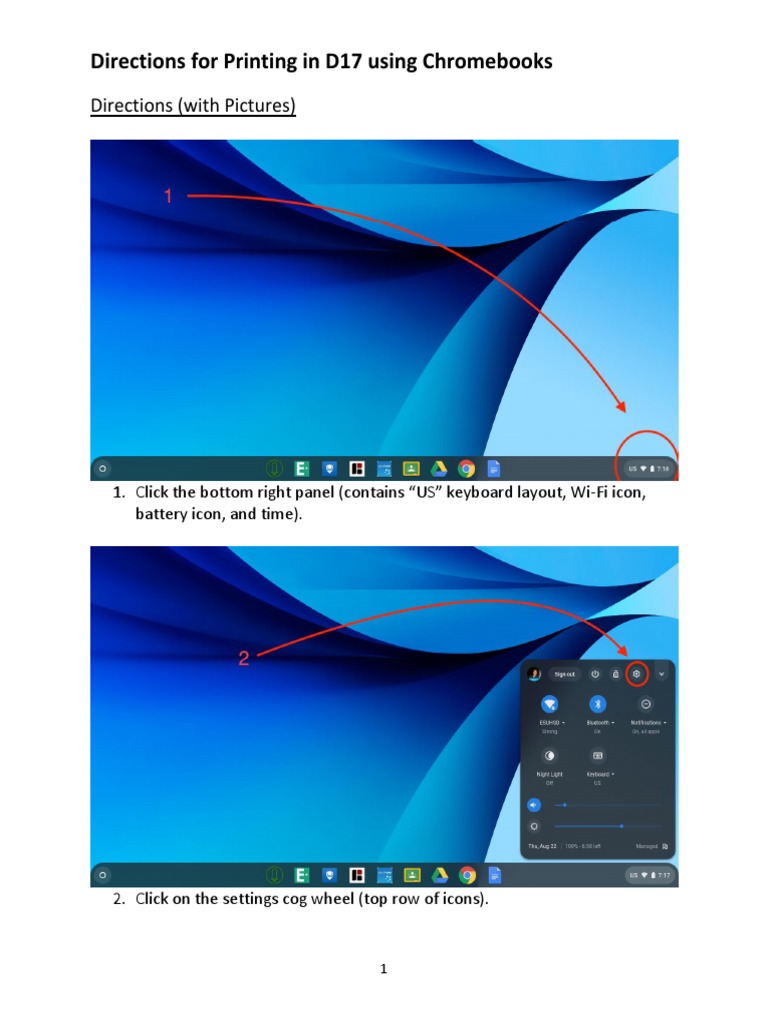 Directions | PDF | Chromebook | Computer Keyboard