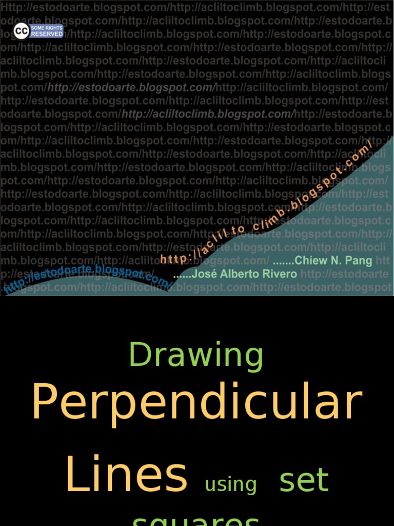 Drawing Perpendicular Lines Using A Set Square | PDF