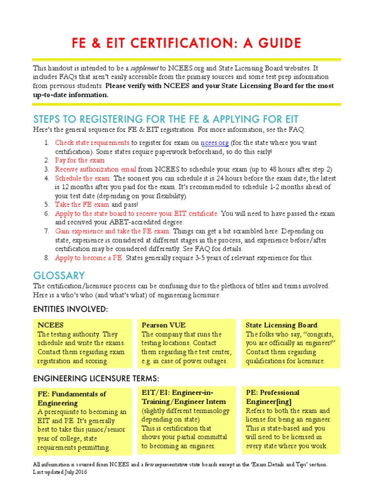 A Comprehensive Guide to Engineering Licensure: The Key Steps, Terms ...