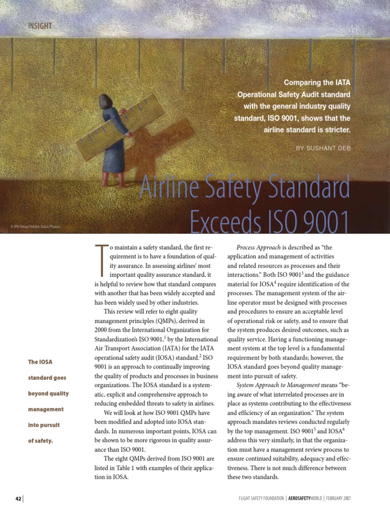 Airline Safety Standard Exceeds Iso 9001: Sight | PDF | Iso 9000 ...