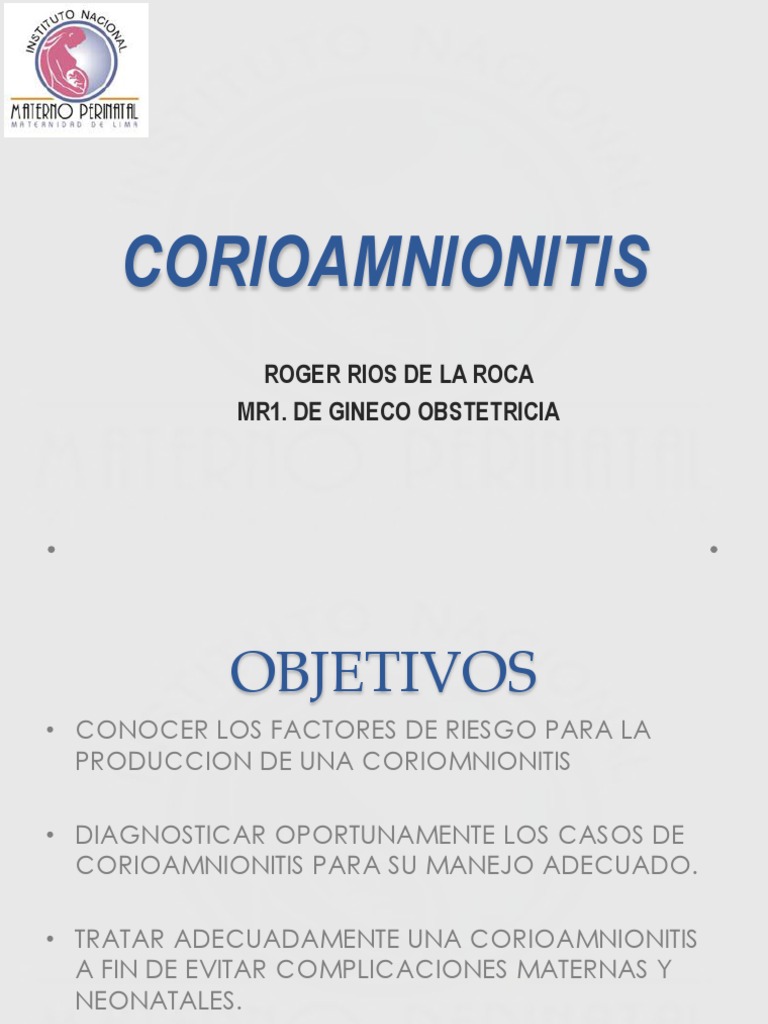 Diagnóstico y Manejo de Corioamnionitis | PDF | Parto | Infección