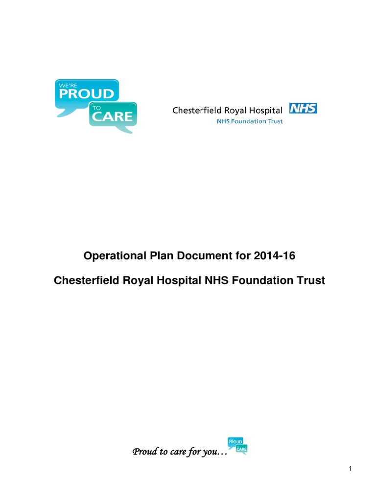 NHS Trust Operational Plan 2014-16 | PDF | Governance | Health Care