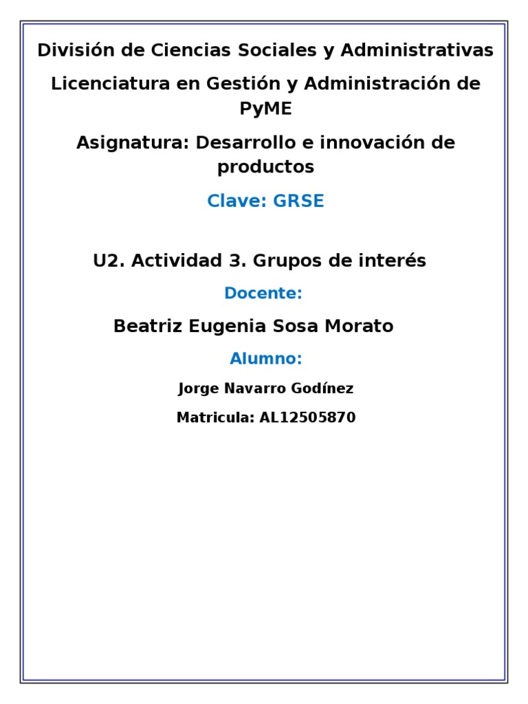 Grsee U2 A3 Jong | PDF | Business | Economias