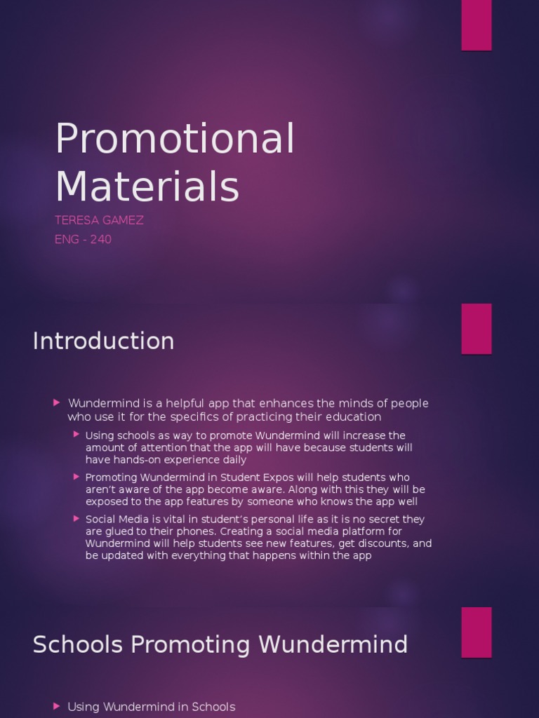 ENG 240 Promotional Materials | PDF | Social Media | Popular Culture ...