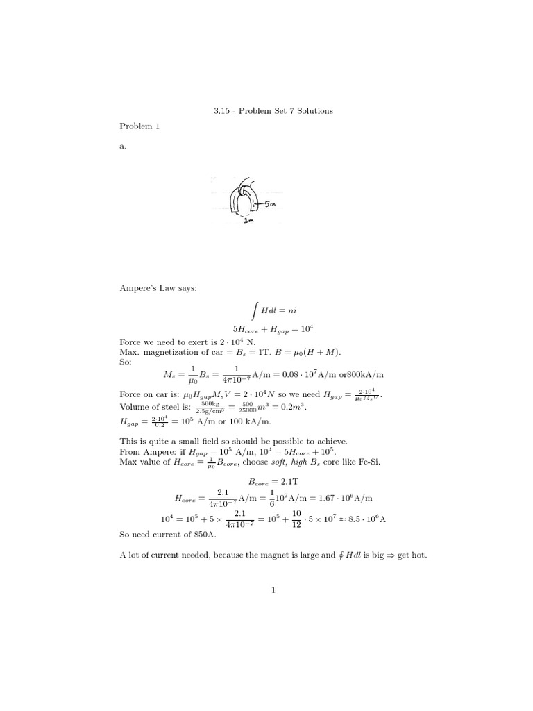 Ps7 Solution | PDF | Physical Quantities | Physical Sciences