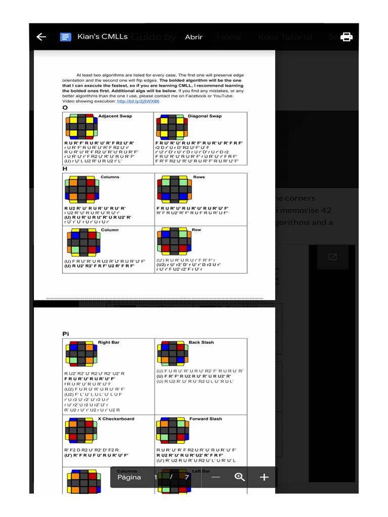CMLL Algorithms for Roux Users | PDF | Computers | Technology & Engineering