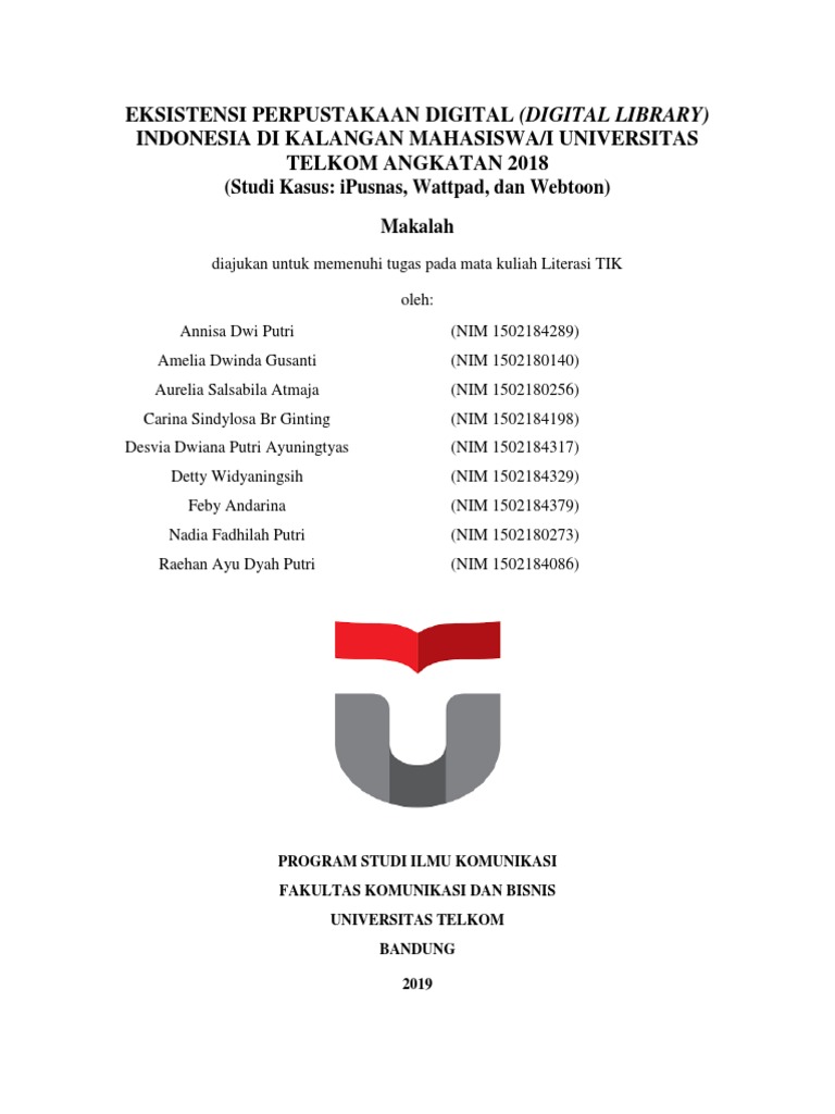 EKSISTENSI PERPUSTAKAAN DIGITAL (DIGITAL LIBRARY) INDONESIA DI KALANGAN ...