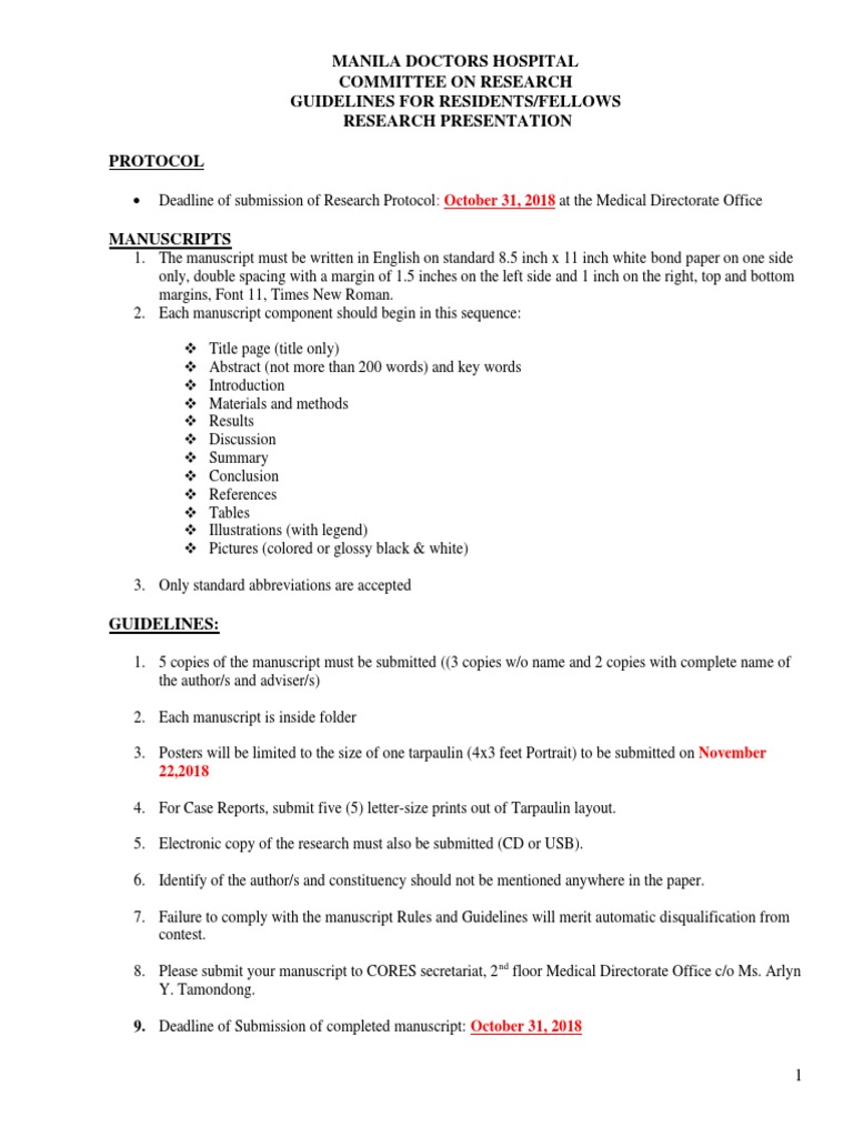 Guidelines in Research Writing | PDF | Manuscript