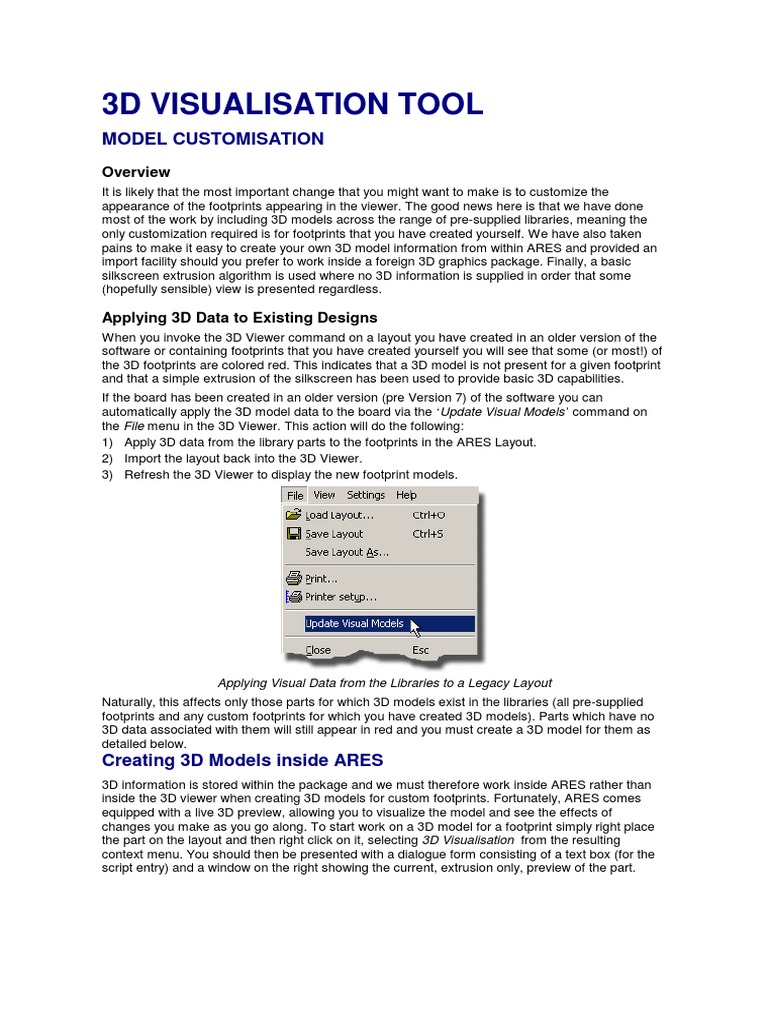 3D Model Customisation Proteus Ares | PDF | 3 D Computer Graphics | 3 D ...