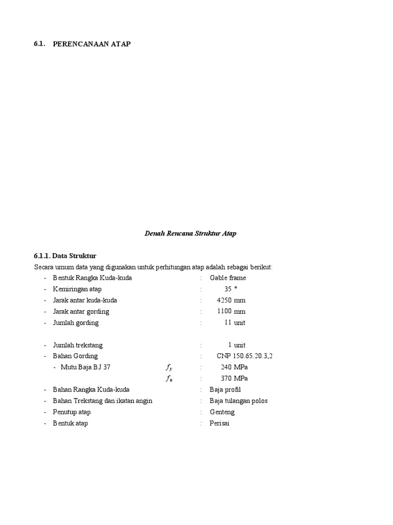 Perhitungan Atap | PDF