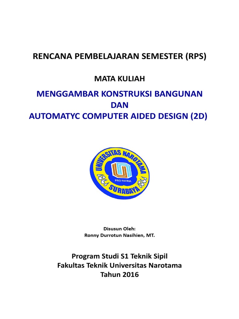 Gambar Teknik Rps Menggambar Konstruksi Bangunan Dan Cad2d | PDF