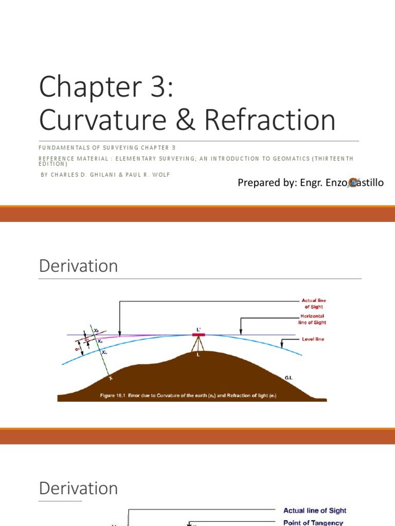 Curvature & Refraction Surveying | PDF