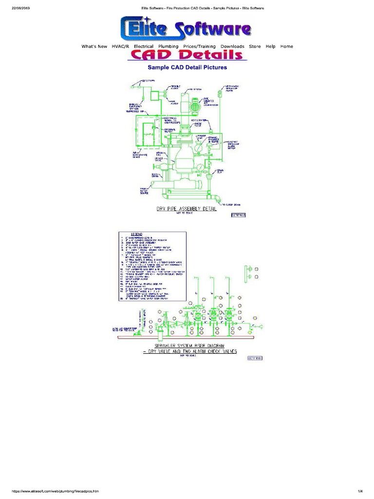 Elite Software - Fire Protection CAD Details - Sample Pictures - Elite ...
