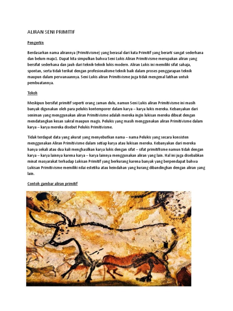 Aliran Seni Primitif | PDF