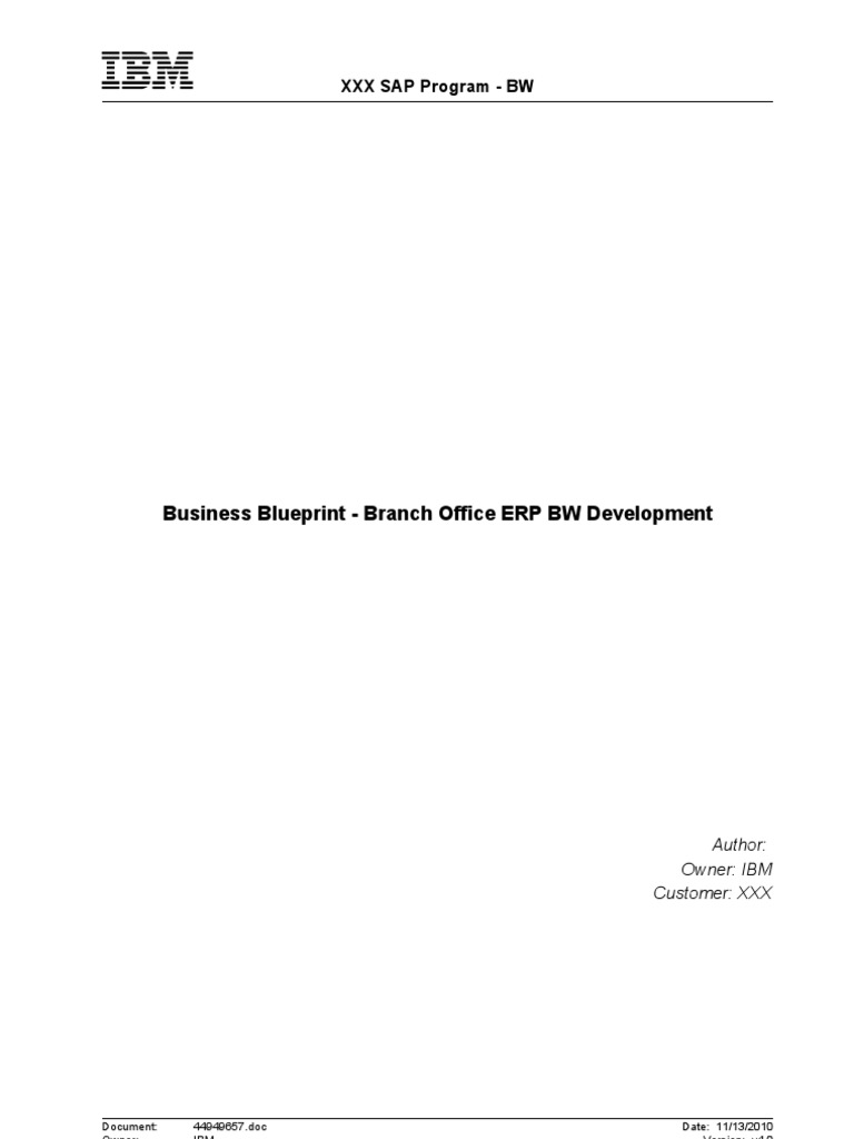 Sap Business Blueprint Pdf , Business Blueprint in SAP (Template) – IPYGMC
