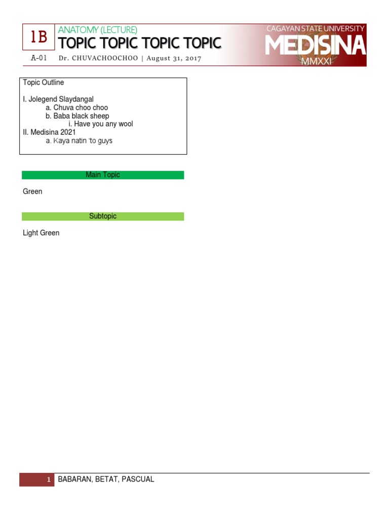 Transes Template for Medical Use | PDF | Science & Mathematics