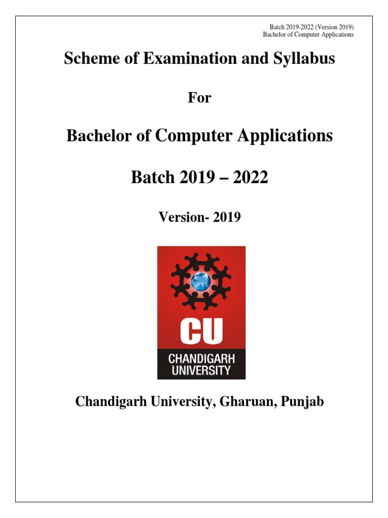F.full Scheme BCA 2019-2022 | PDF | Application Software | Computer ...