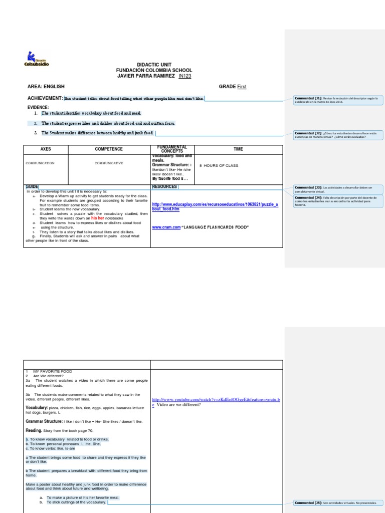 DIDACTIC UNIT 1°-JAVIER P (1) Ok | PDF | Semiotics | Communication
