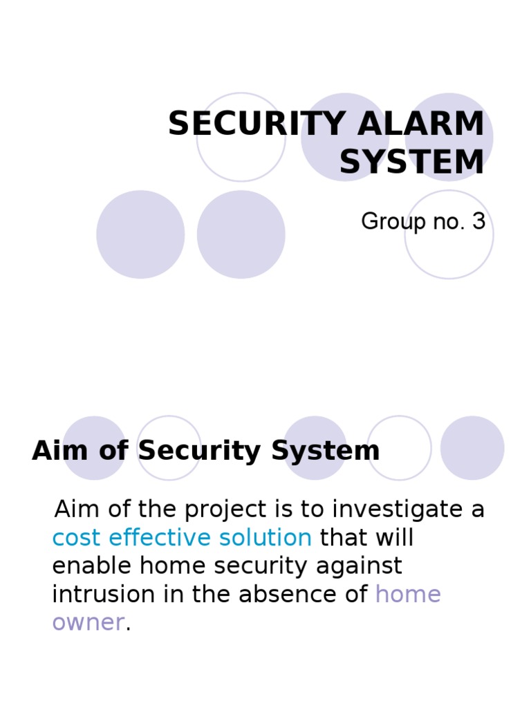 Security Alarm System | PDF | Security Alarm | General Packet Radio Service
