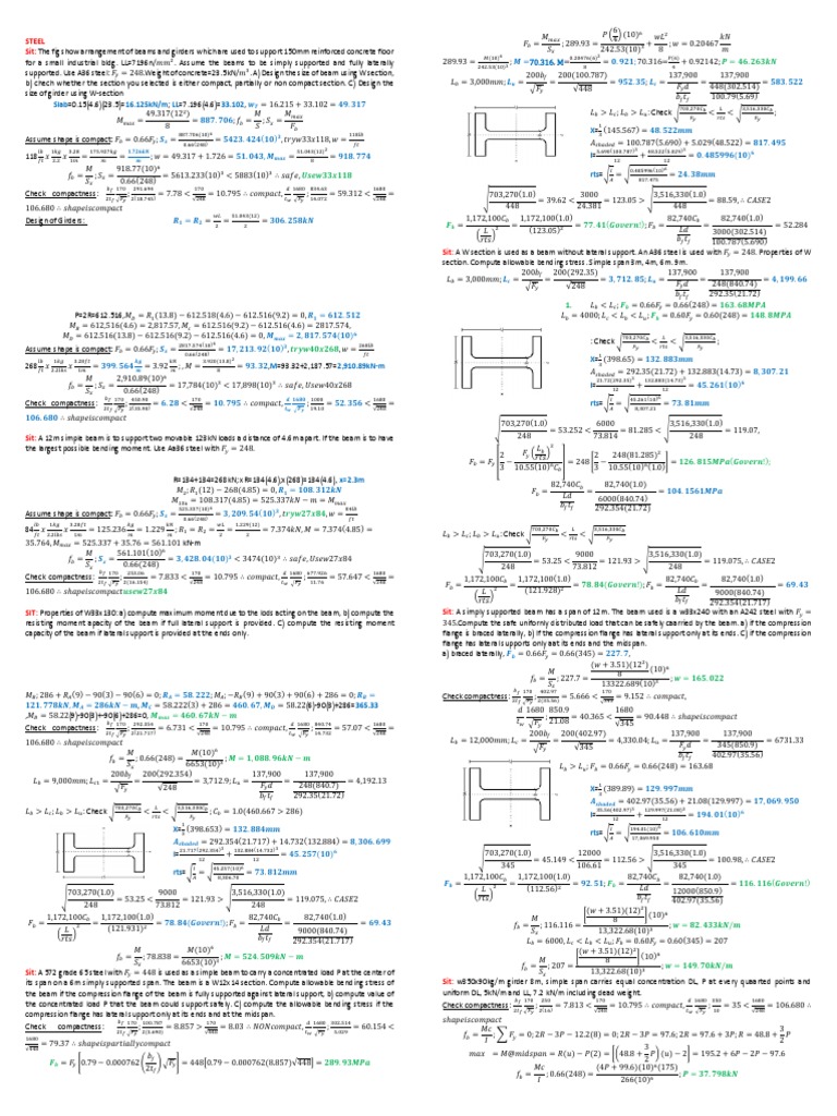 Final Reviewer Correl 2 | PDF | Bending | Beam (Structure)