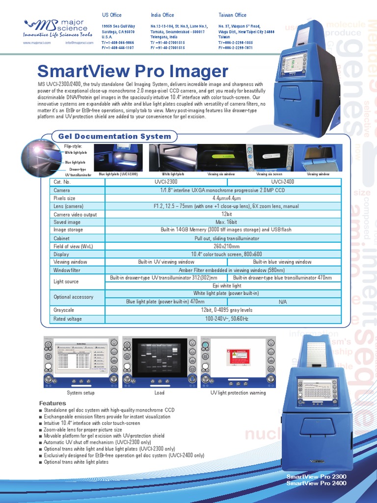 Smartview Pro Imager: Gel Documentation System | PDF | Camera | Pixel