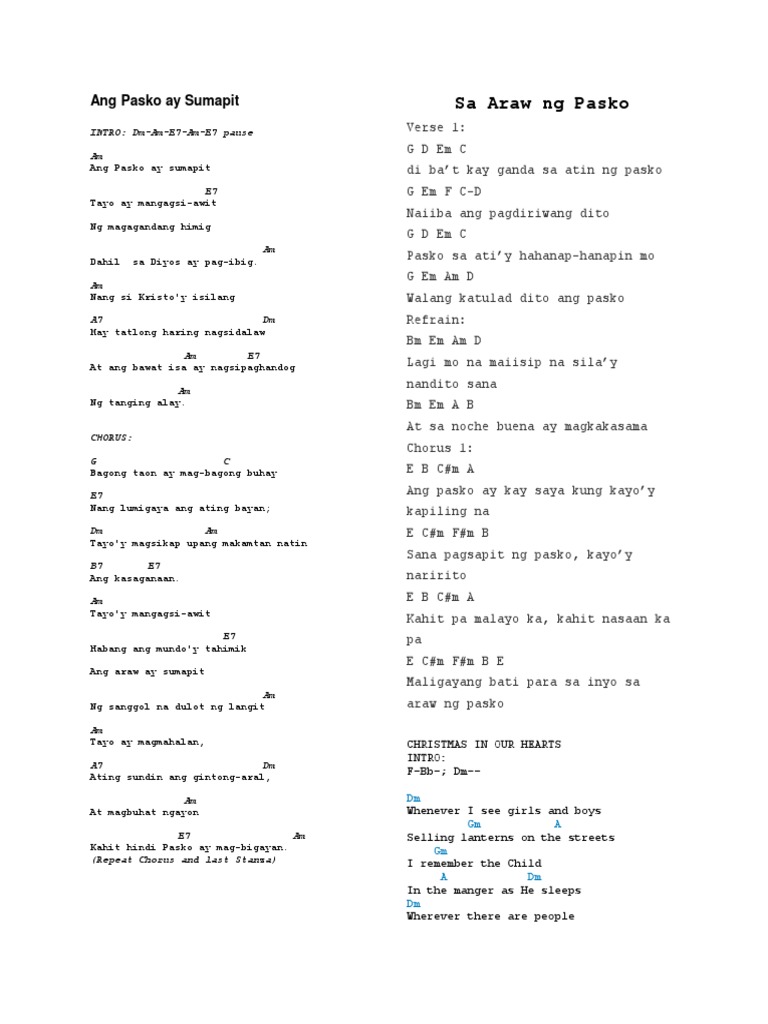 Ang Pasko Ay Sumapit | PDF