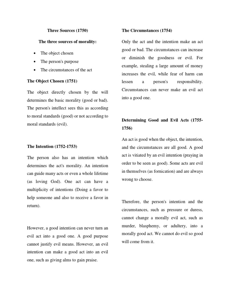 Three Sources (1750) The Three Sources of Morality: The Circumstances ...