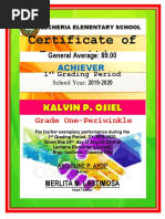 Template Certificate of Participation Lac | PDF