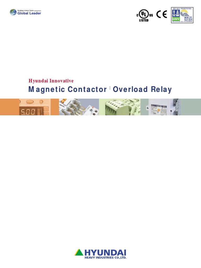 Hyundai - Magnetic Contactor - Overload Relay | PDF | Relay | Equipment