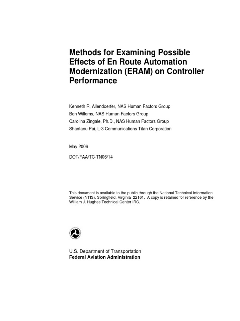En Route Automation Modernization | PDF | Air Traffic Control | Simulation