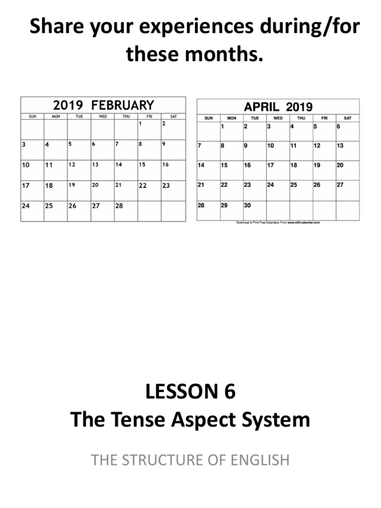 Tense and Aspect System | PDF | Perfect (Grammar) | Grammatical Tense